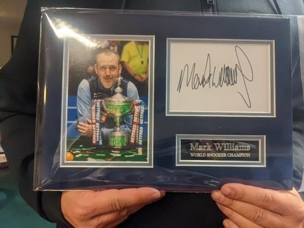 Mark Williams Small Hand Signed Photo | markwilliamssnooker.com